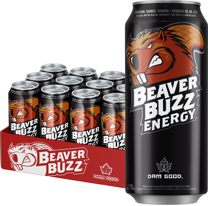 Beaver Buzz - Dam Good Energy Drinks Made with Real Cane Sugar